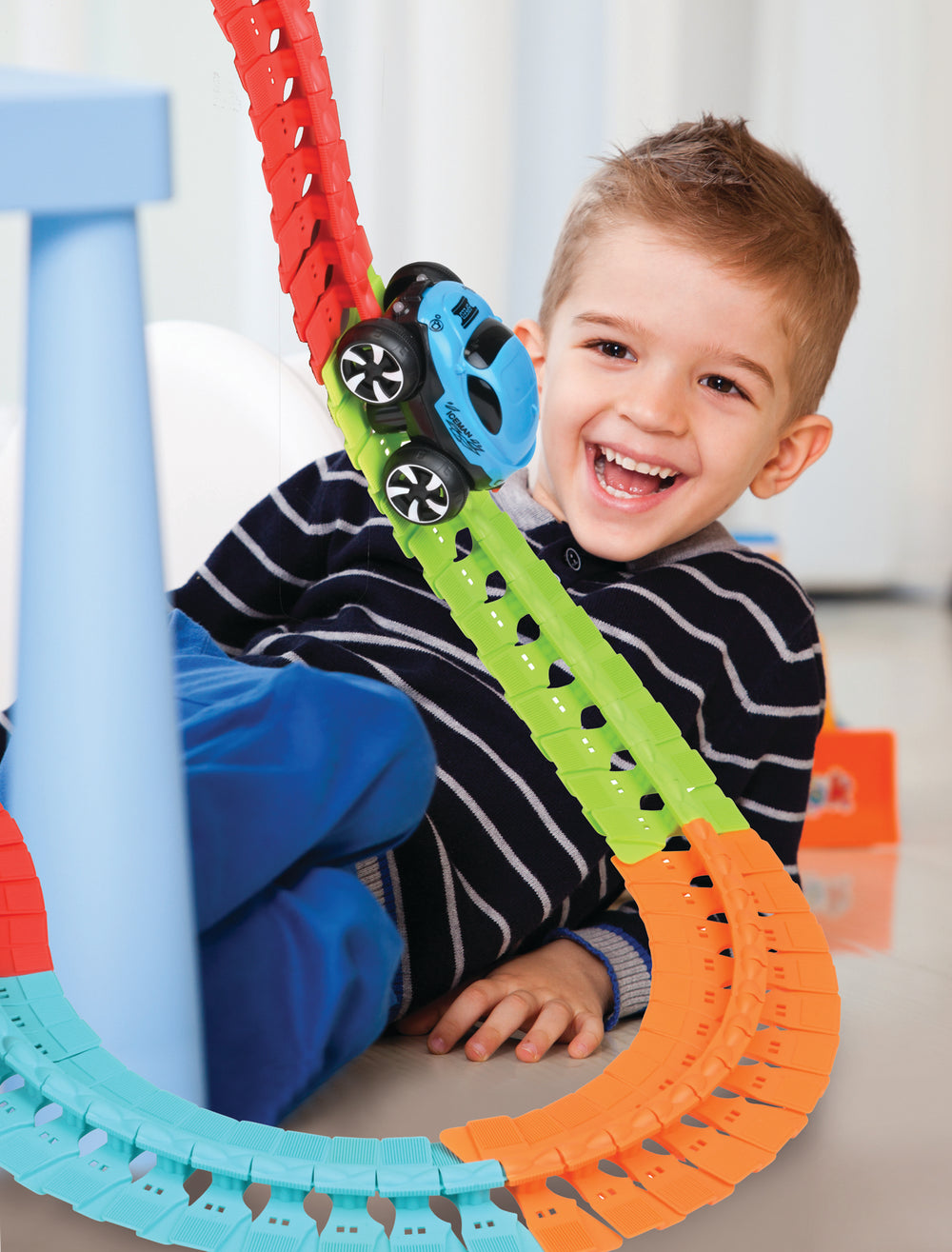 CRAZY CLIMB CAR TRACK DIY Raceway | Discovery Toys