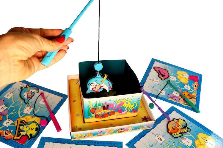 AB SEAS Magnetic Alphabet Letter Fishing Game | Discovery Toys