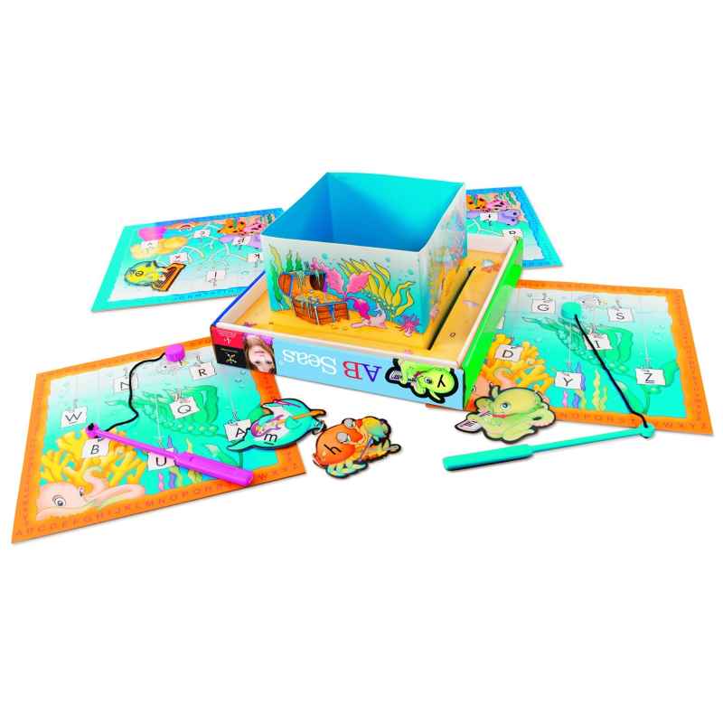 AB SEAS Magnetic Alphabet Letter Fishing Game | Discovery Toys