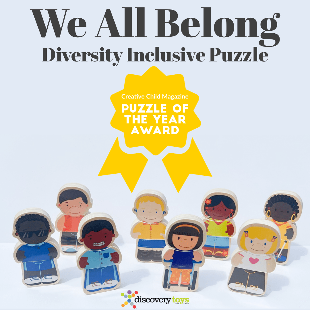WE ALL BELONG Inclusive Special Needs Toy Wood Chunky Puzzle | 2 - 3 ...