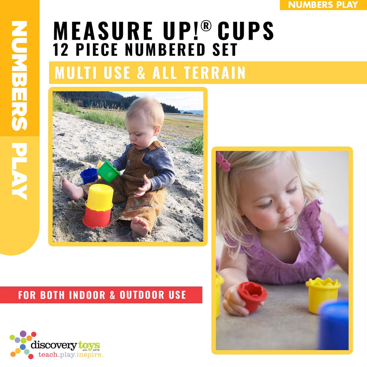 MEASURE UP! CUPS Stacking Cups Educational Toy | Discovery Toys