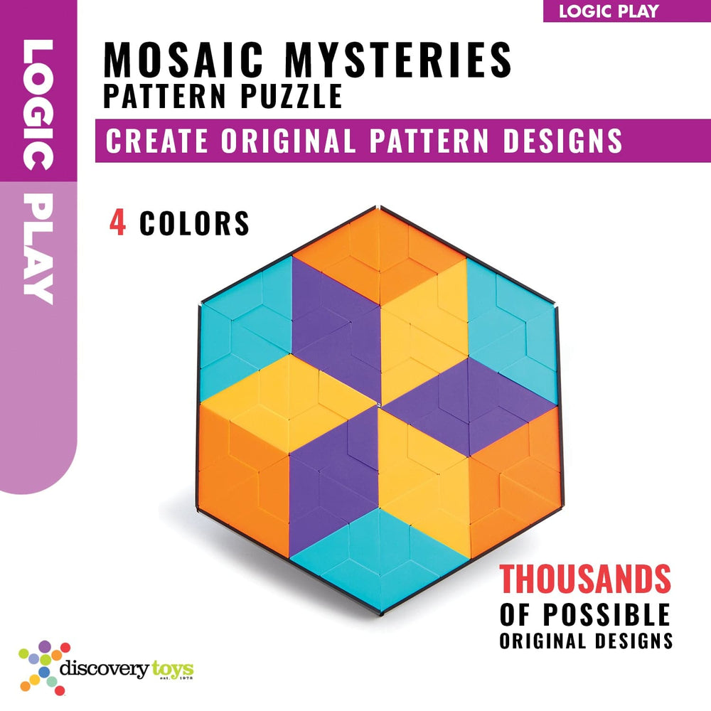 MOSAIC MYSTERIES Design Pattern Mosaic Puzzle | Discovery Toys